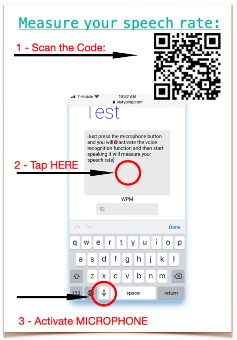 Measure your speech rate note with Frame - ViaTyping